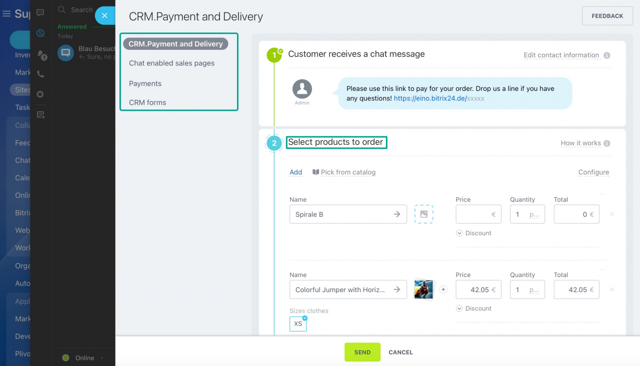 Payment system integrations in Bitrix24